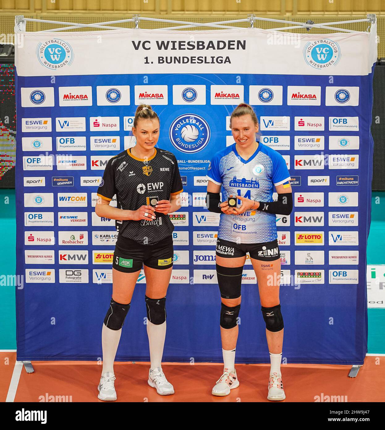 Wiesbaden, Germany. 04th Mar, 2022. MVP Maja Savic (5 Potsdam) (silver ...