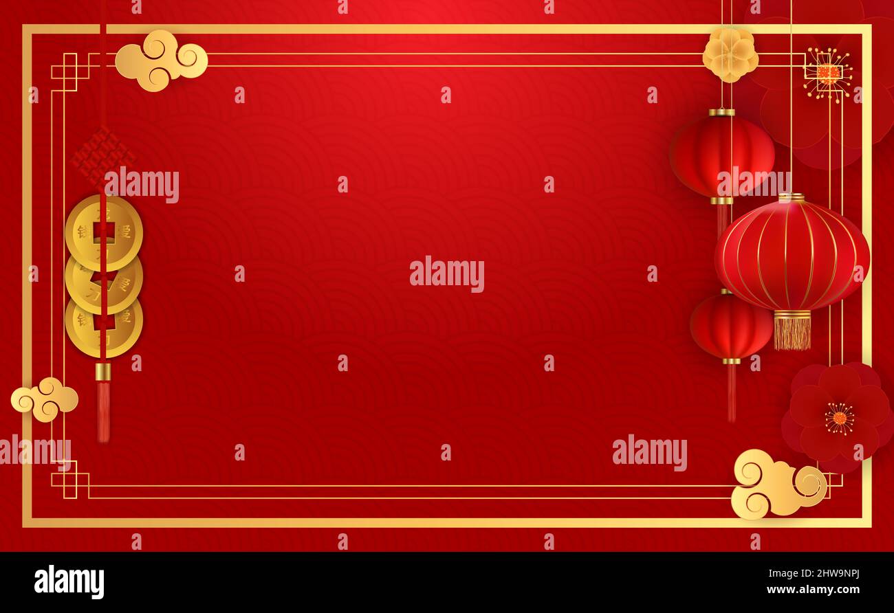 Abstract Chinese Holiday Background with plum flowers. Illustration ...
