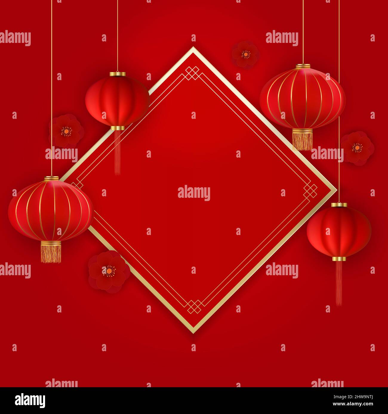 Happy Chinese New Year Holiday Background. Illustration Stock Photo - Alamy
