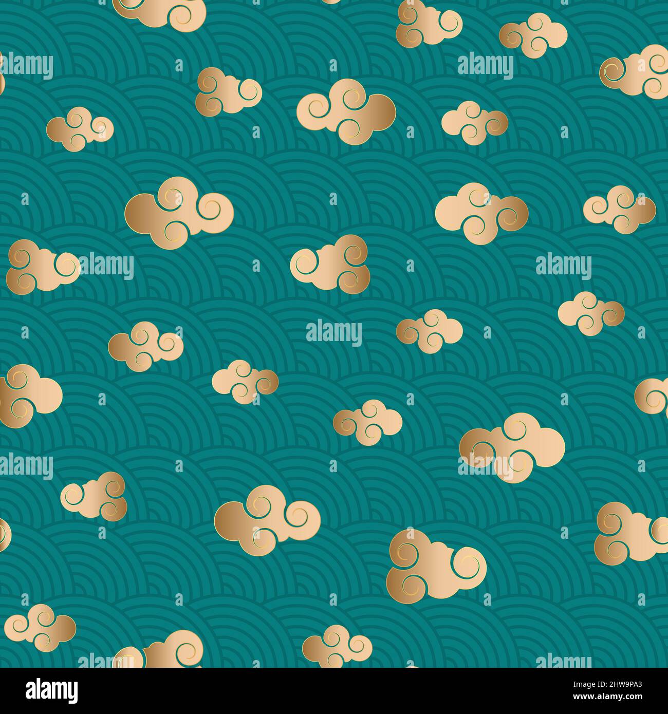 Abstract Chinese Seamless Pattern Background. Illustration Stock Photo ...
