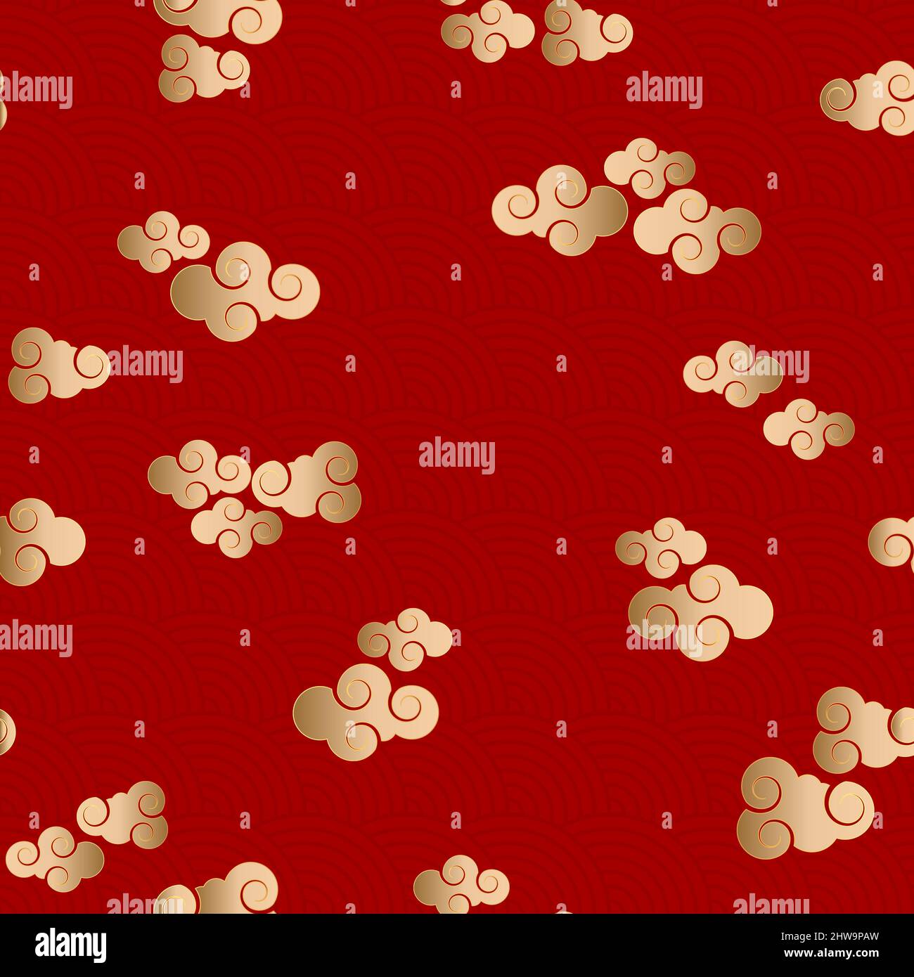Abstract Chinese Seamless Pattern Background. Illustration Stock Photo ...