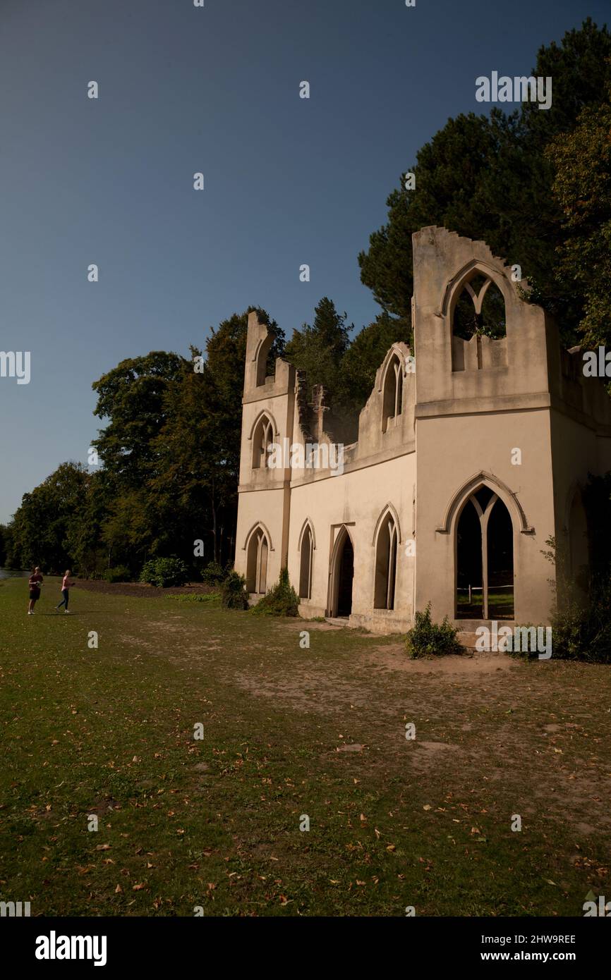 crystal grotto painshill park cobham surrey england Stock Photo - Alamy