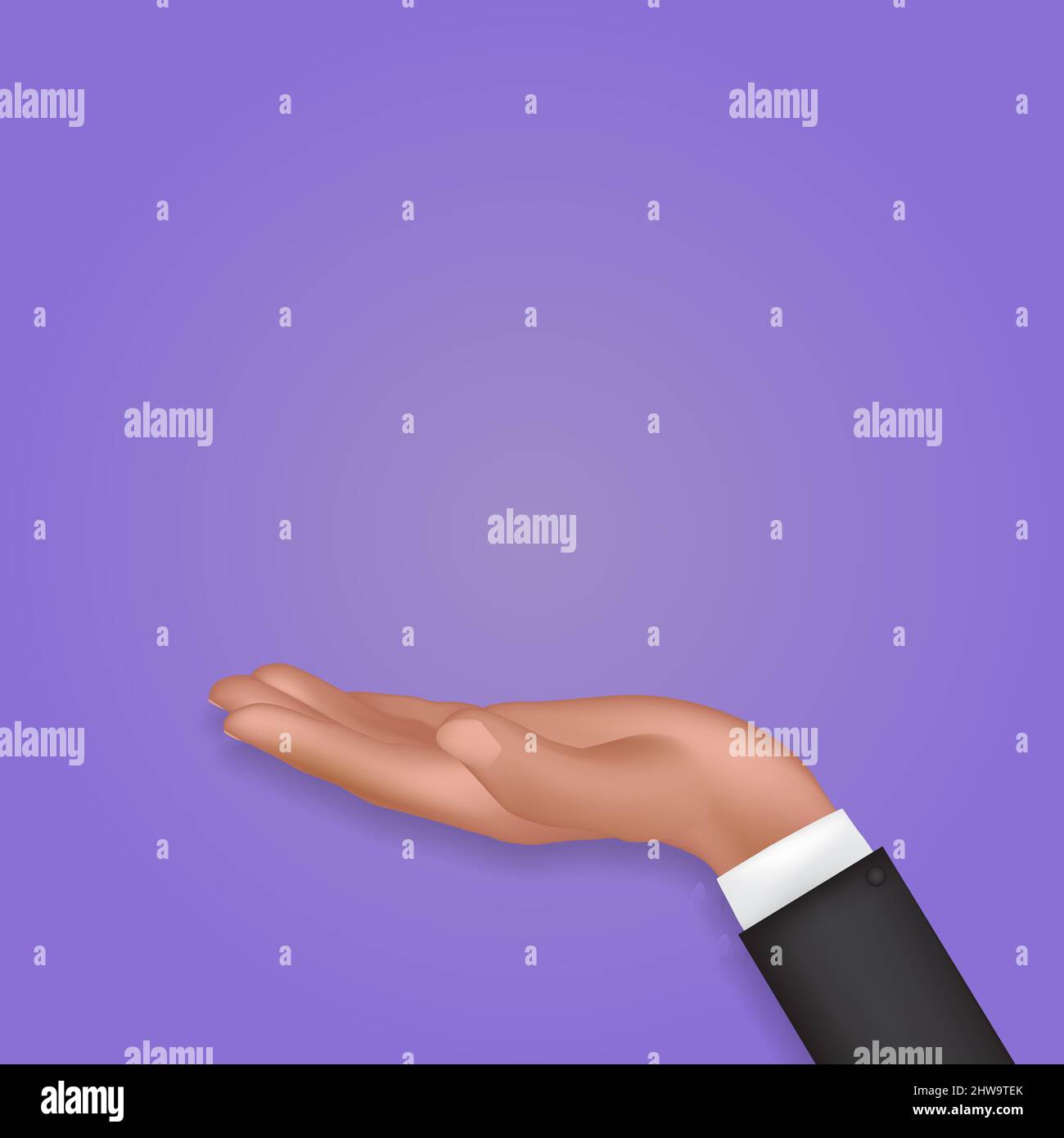 Realistic 3D Empty hand Illustration Stock Photo - Alamy