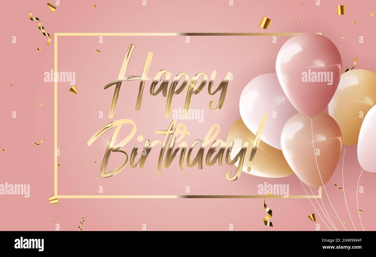 Realistic 3d balloon background for party, holiday, birthday, promotion ...