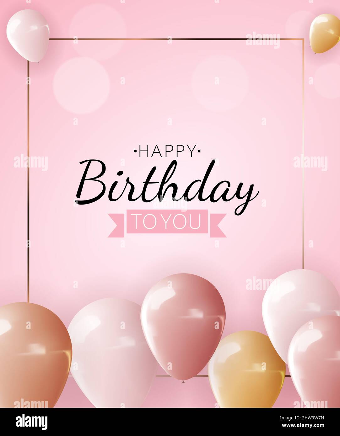 Realistic 3d balloon background for party, holiday, birthday, promotion ...