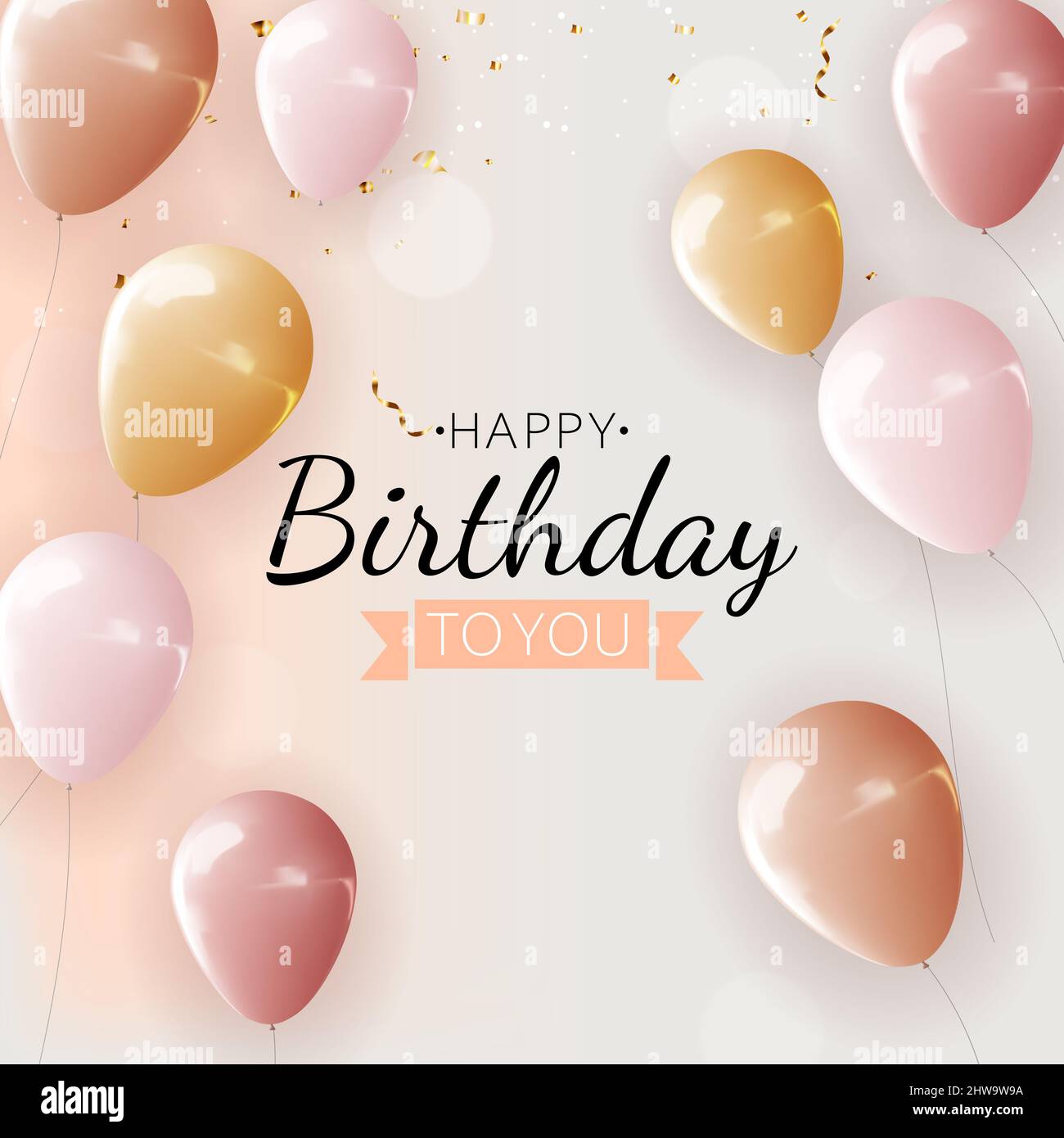 Realistic 3d balloon background for party, holiday, birthday, promotion ...