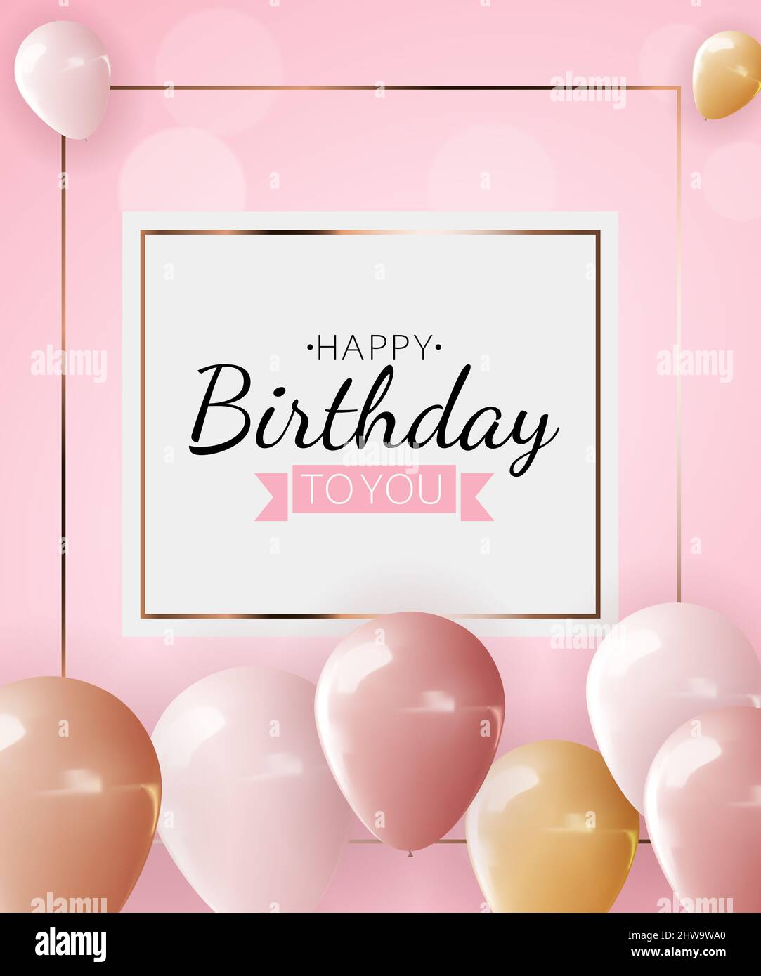 Realistic 3d balloon background for party, holiday, birthday, promotion ...