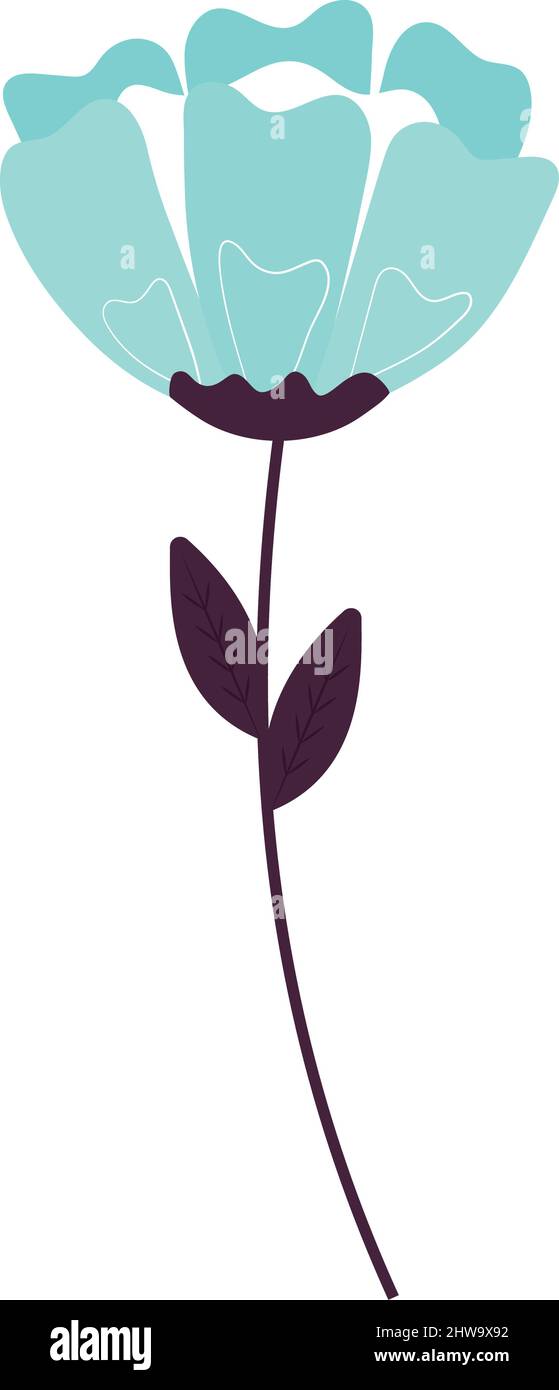 blue flower design Stock Vector Image & Art - Alamy