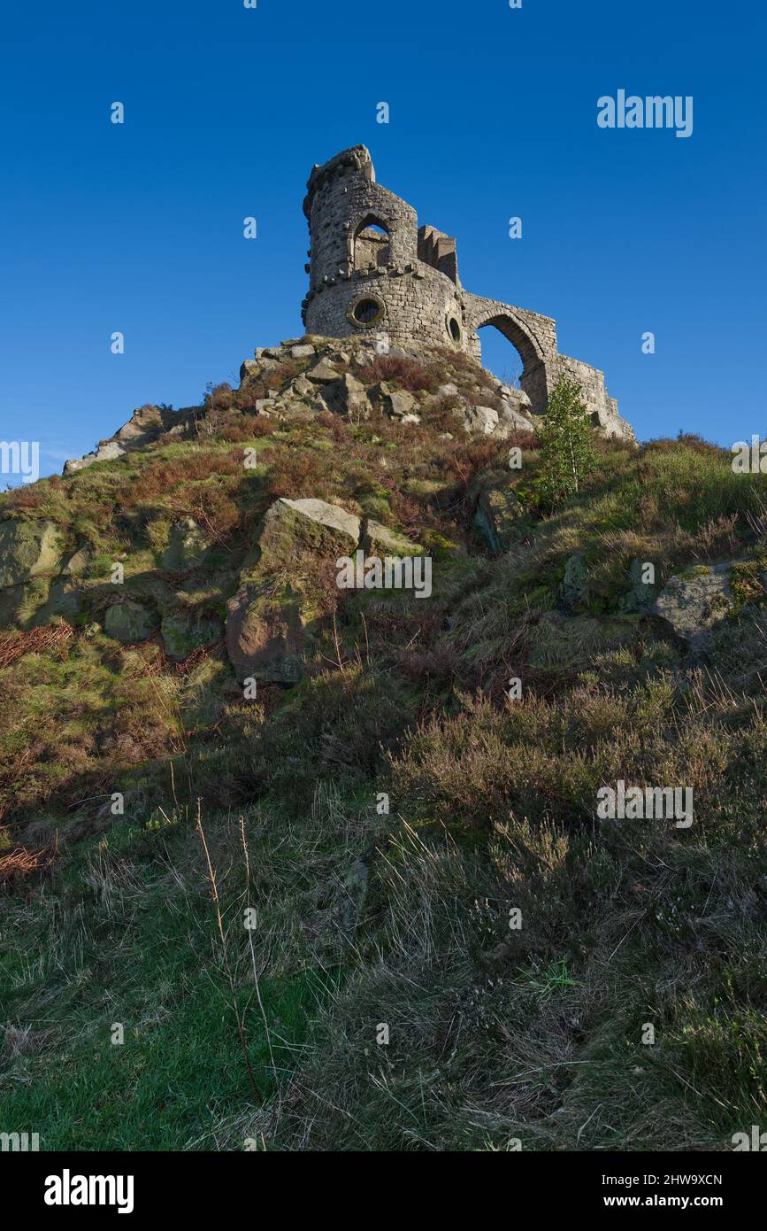 Mow Cop ornamental castle folly built by Randle Wilbraham of Rode Hall ...