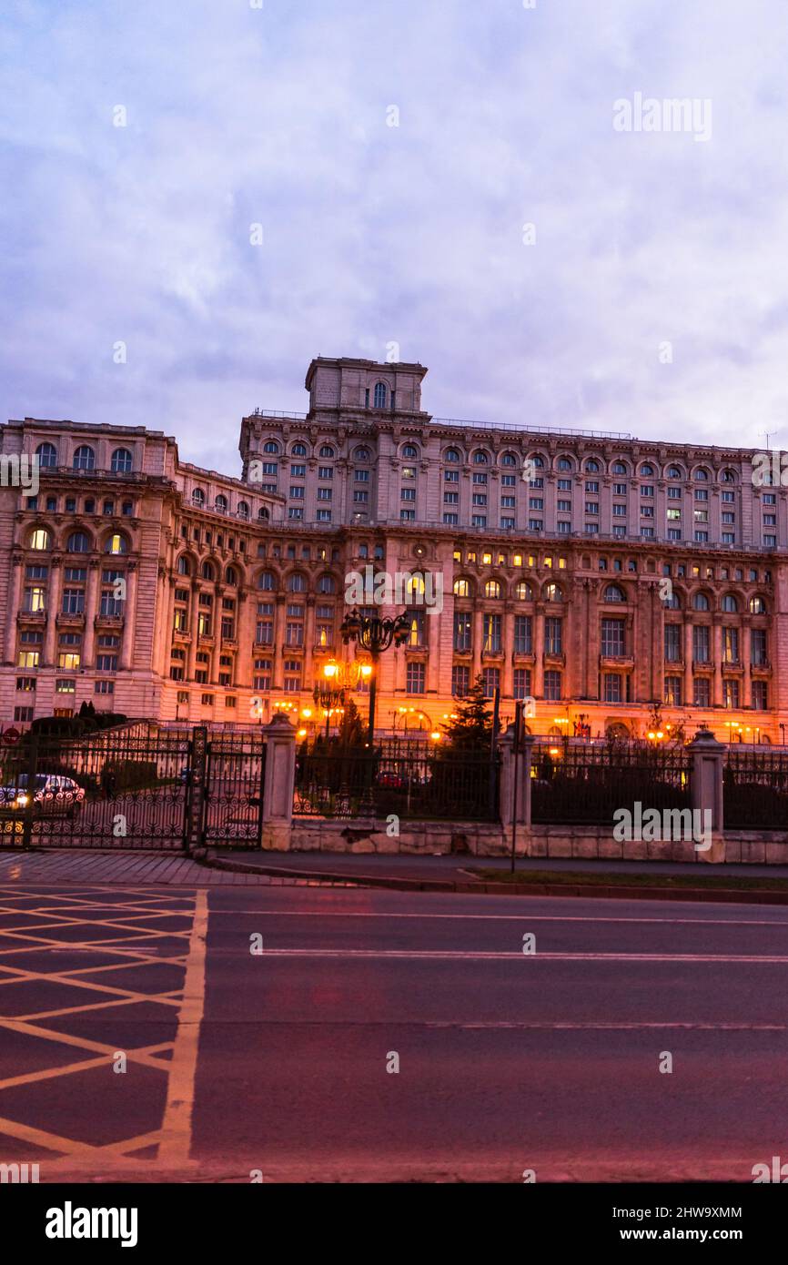 Palace of the Parliament (Palatul Parlamentului) in Bucharest, capital ...
