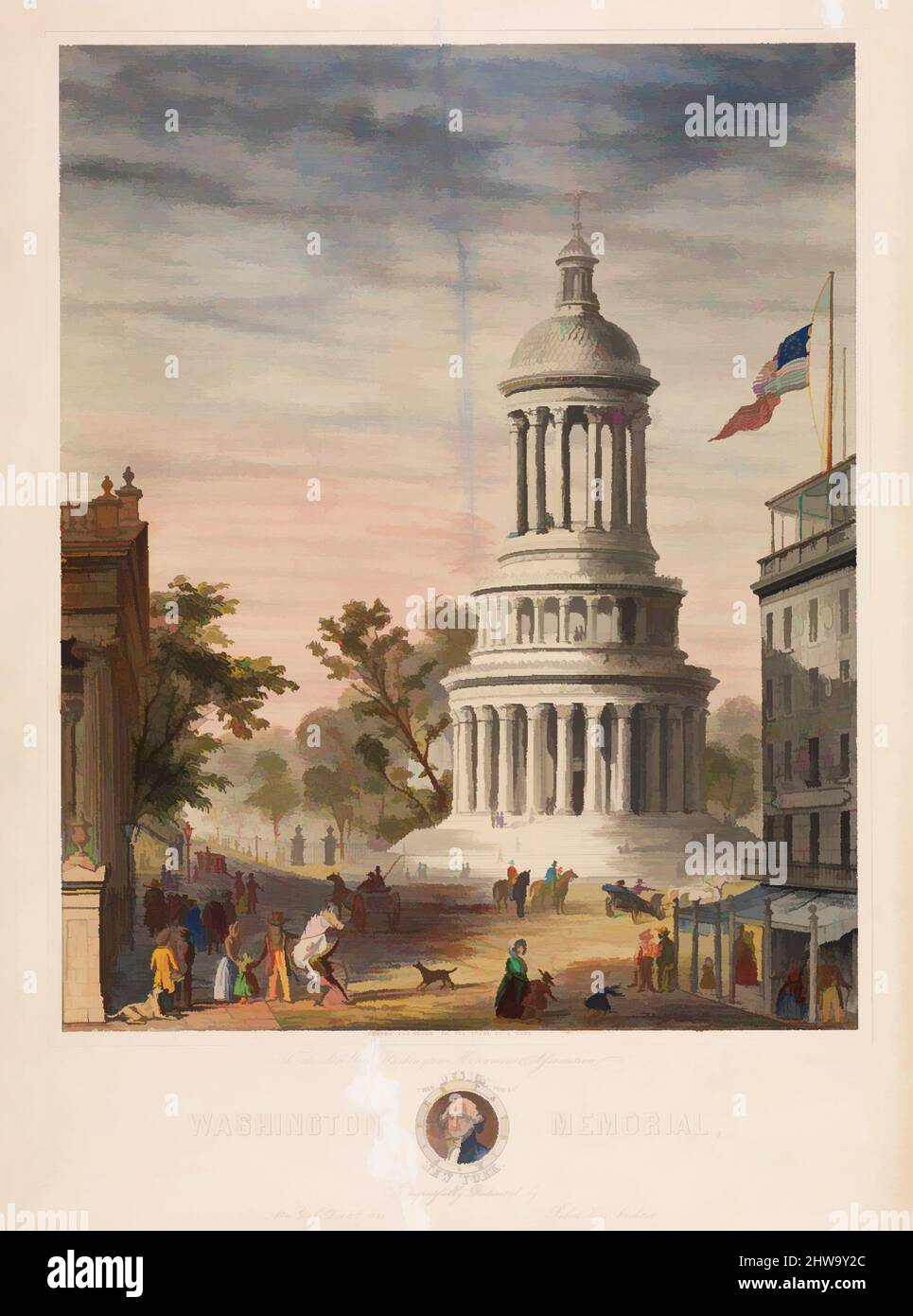 Art inspired by Drawings and Prints, Print, Design for the Washington ...