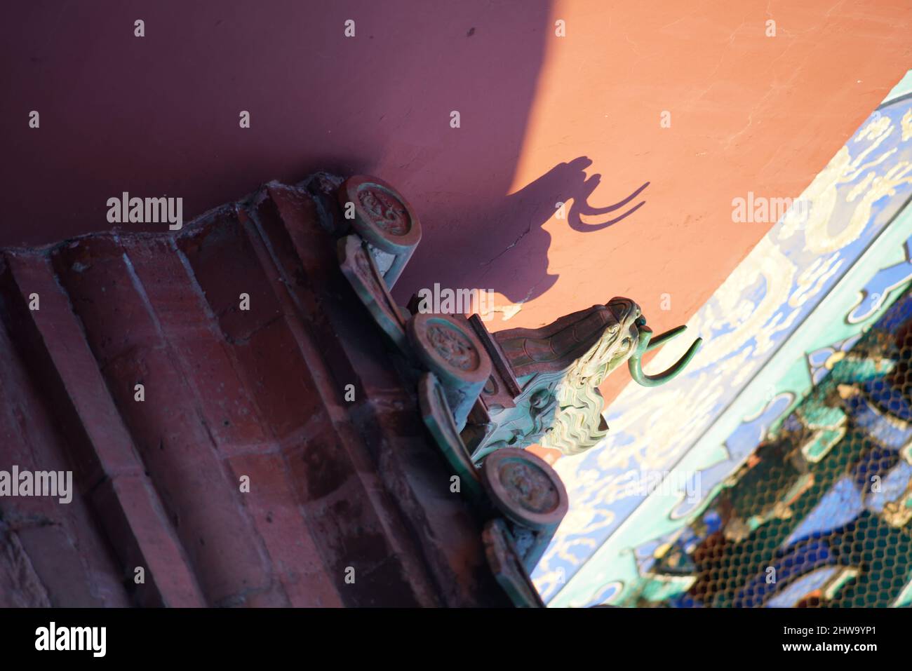 Beautiful view of the Temple of Heaven roof in Beijing, China Stock ...