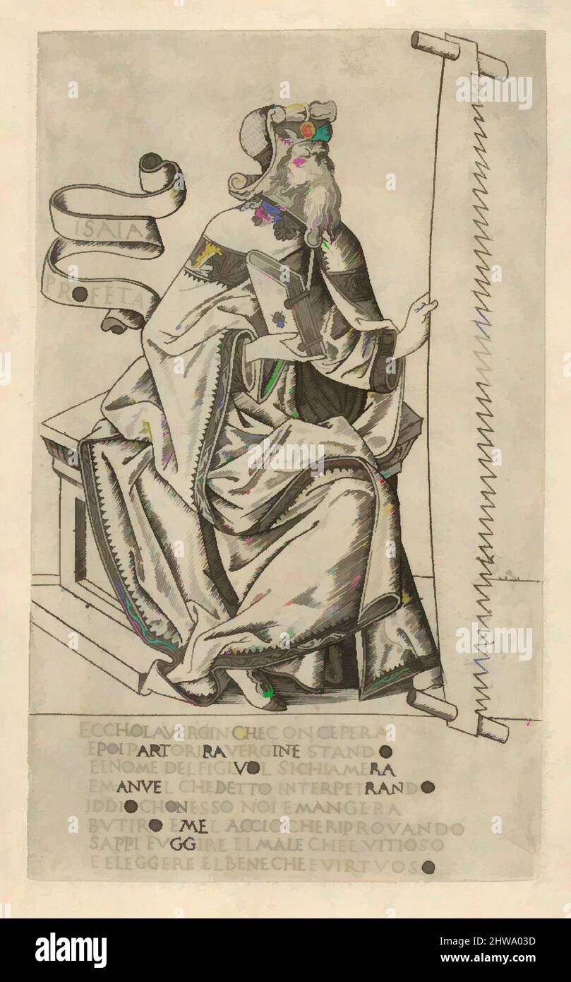 Art inspired by Drawings and Prints, Print, The Prophet Isaiah, from ...