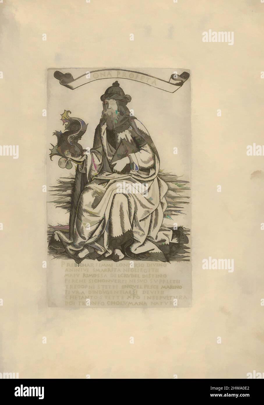 Art inspired by Drawings and Prints, Print, The Prophet Jonah, from ...