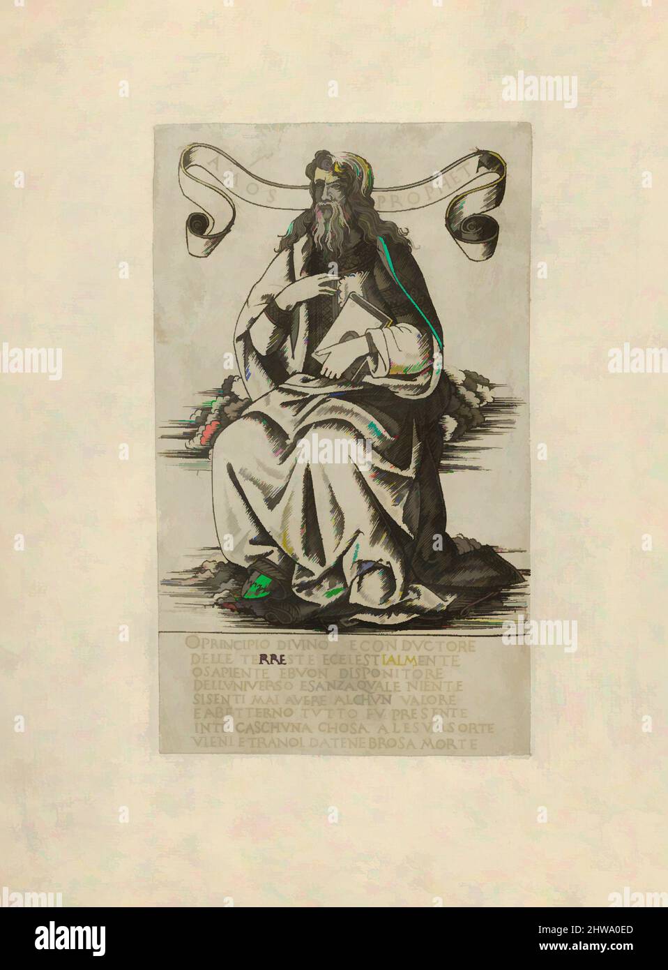 Art inspired by Drawings and Prints, Print, The Prophet Amos, from ...