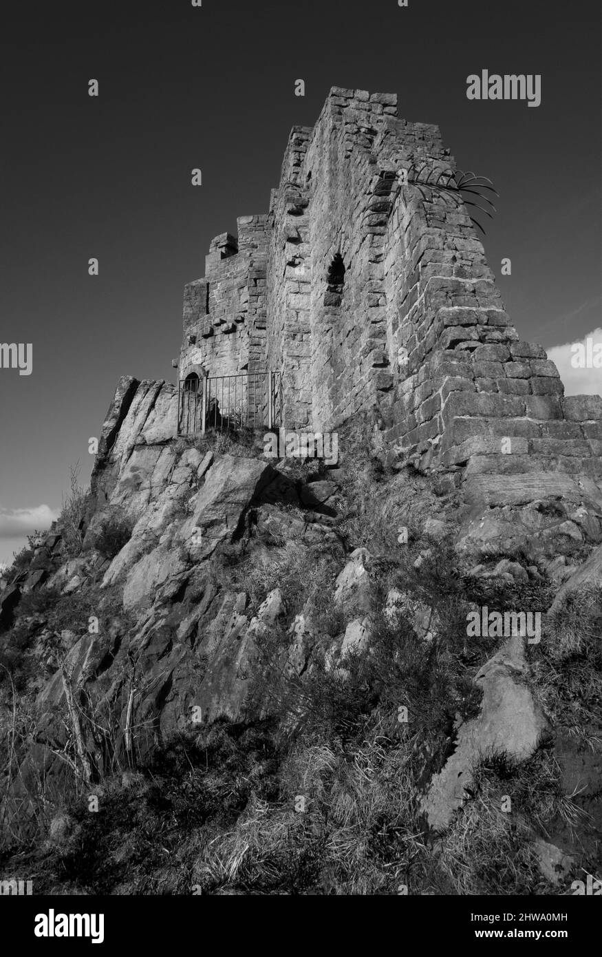 Mow Cop ornamental castle folly built by Randle Wilbraham of Rode Hall ...