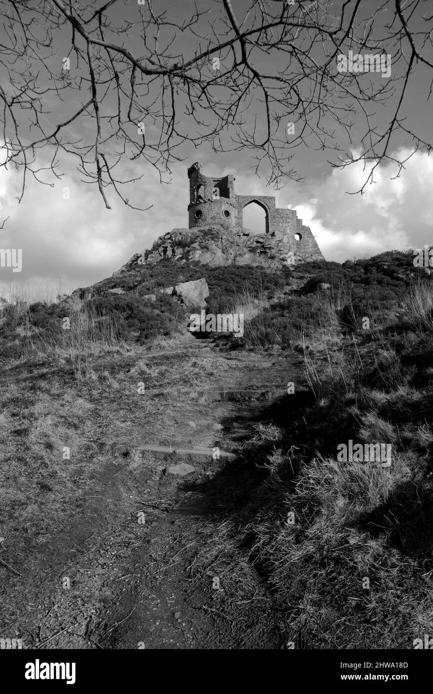 Mow Cop ornamental castle folly built by Randle Wilbraham of Rode Hall ...