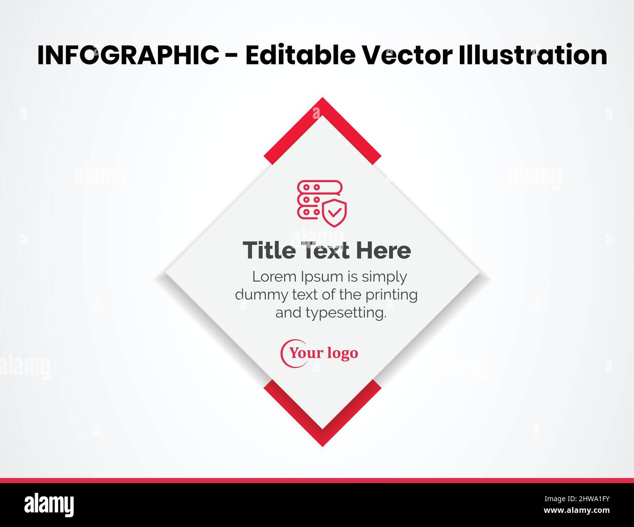Single Infographics Element Design Template - Graph, Pie chart ...