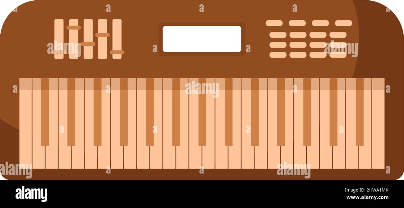 Digital piano keys Stock Vector Images - Alamy