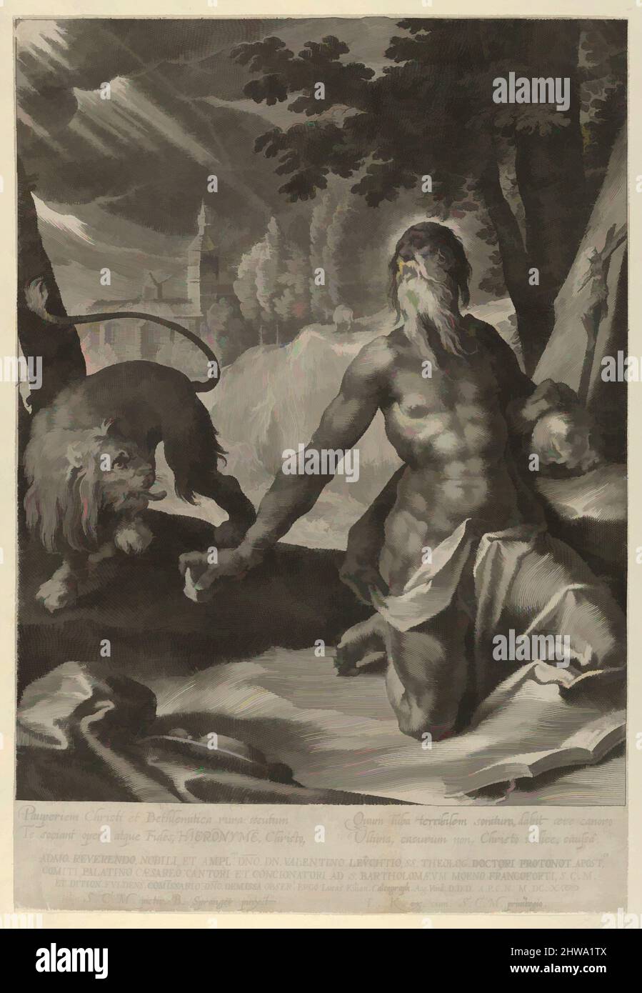 Art inspired by Drawings and Prints, Print, Saint Jerome in the Desert, Artist, After, Lucas ...