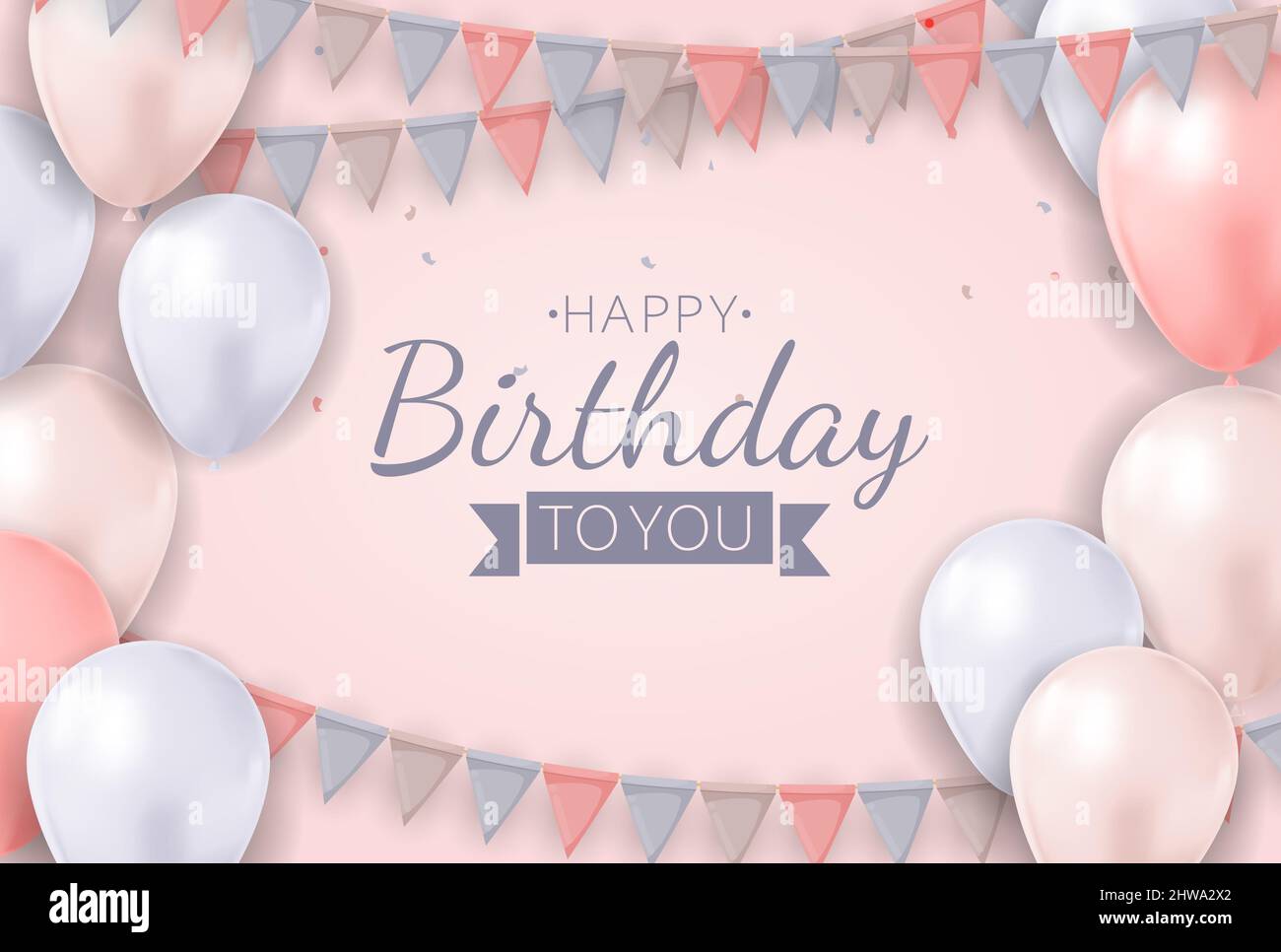 Realistic 3d balloon background for party, holiday, birthday, promotion ...