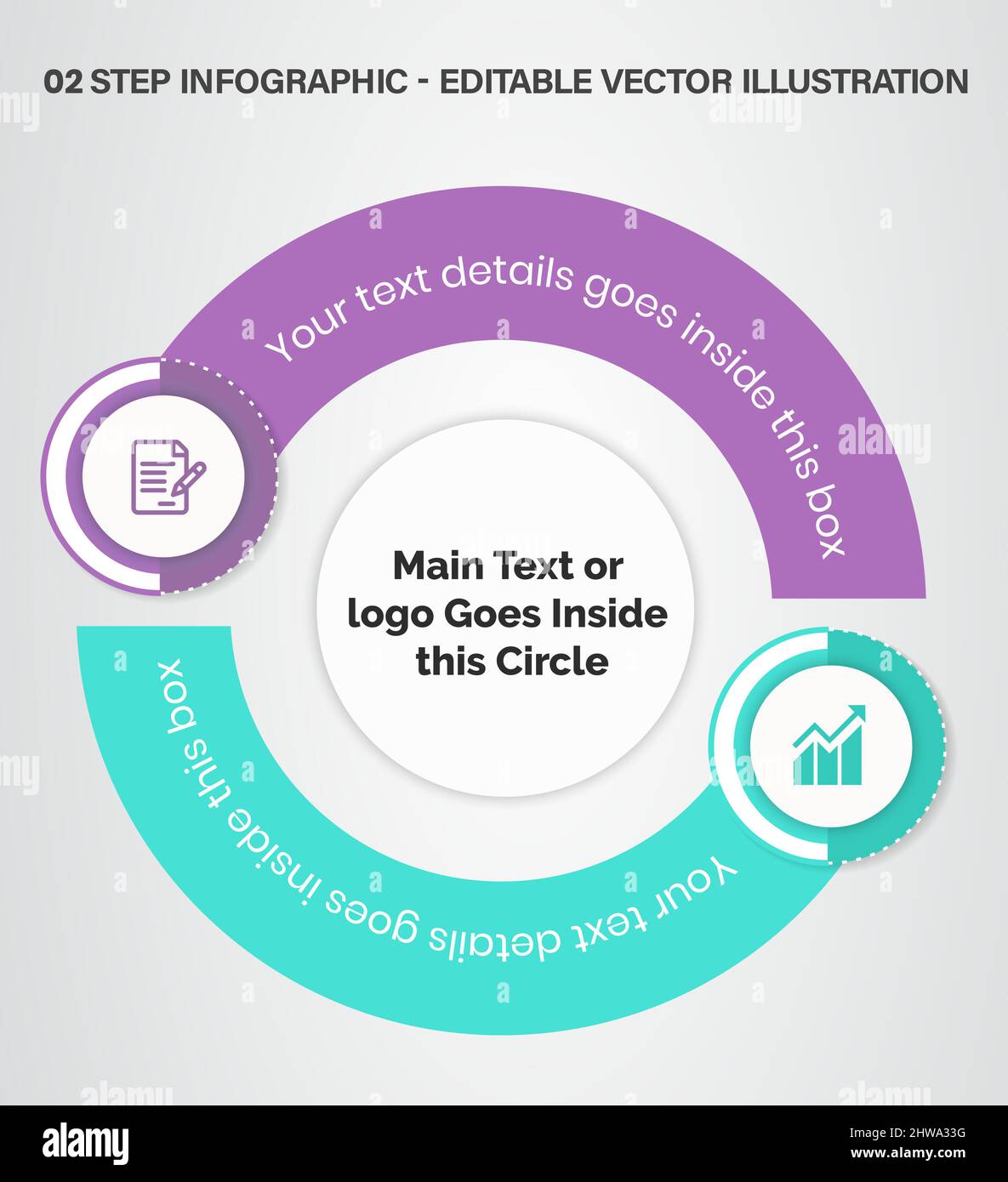 2 step infographics Stock Vector Images - Alamy