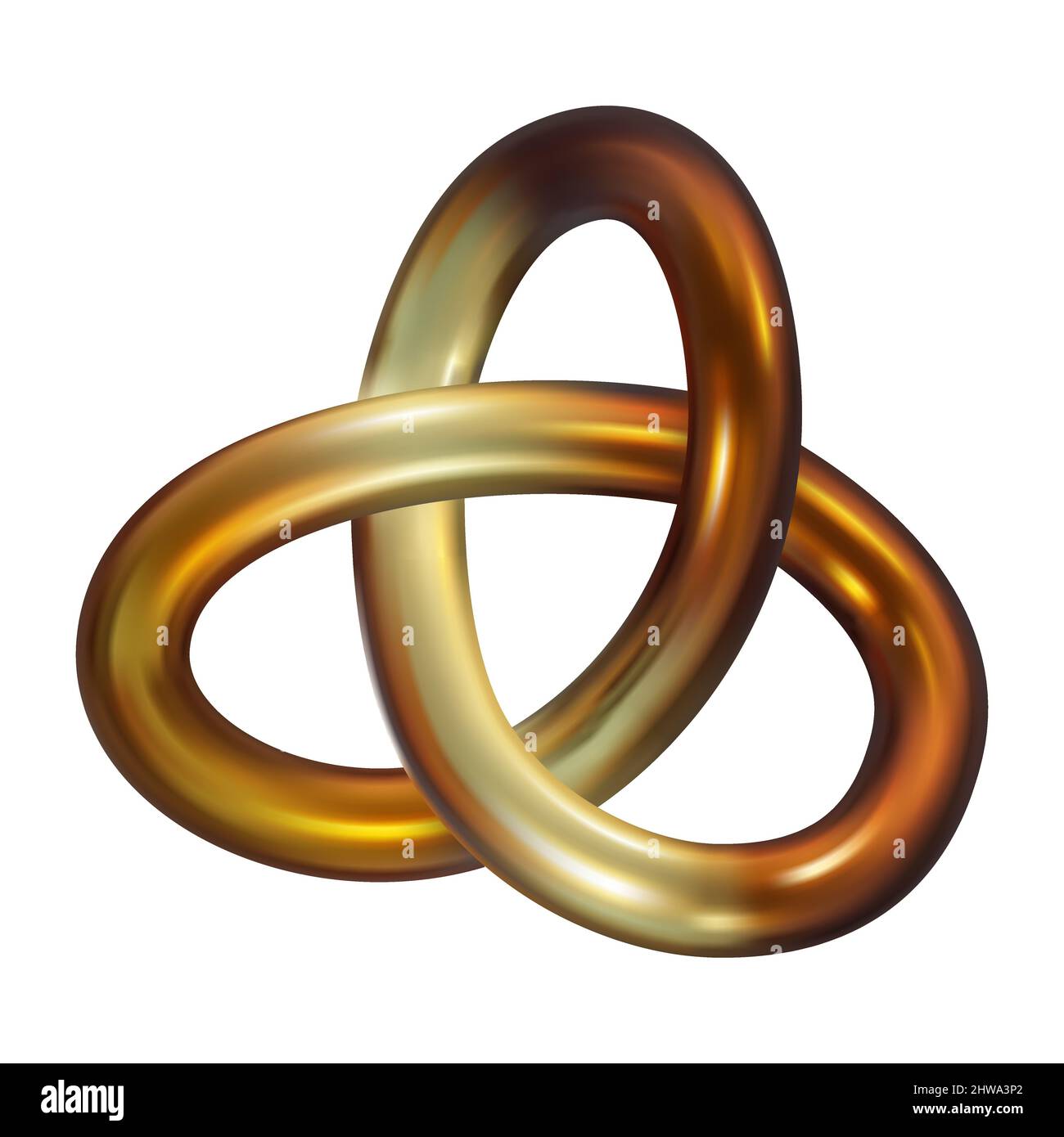 Realistic 3d render metallic color gradient geometric shapes objects ...