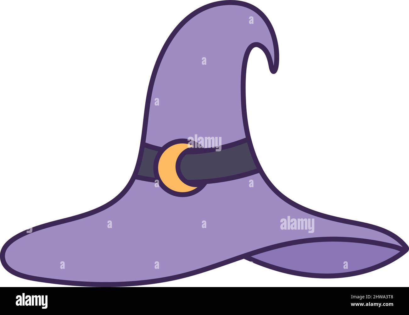 purple witch hat Stock Vector Image & Art - Alamy