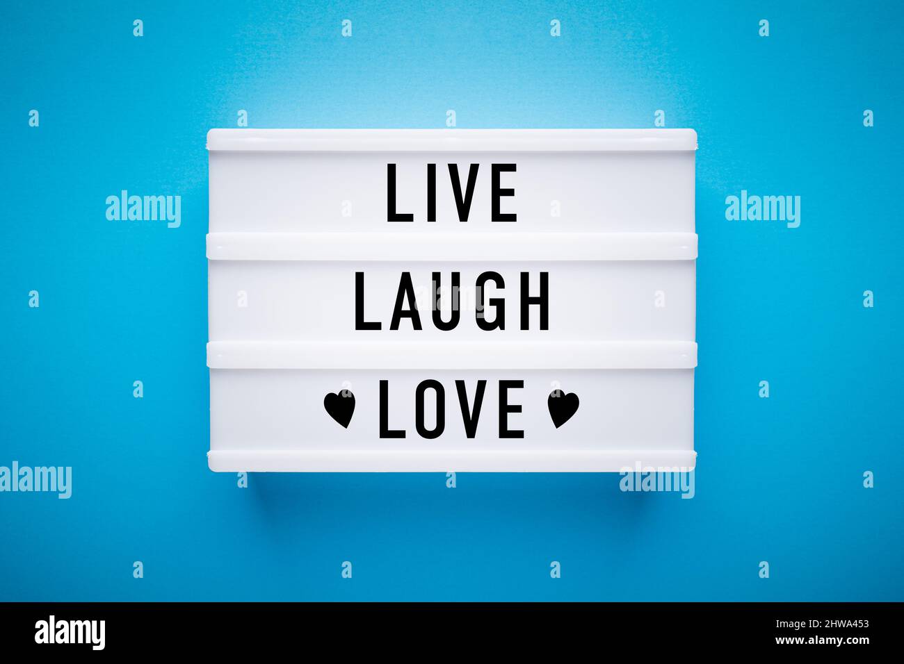 Live laugh love sign hi-res stock photography and images - Alamy