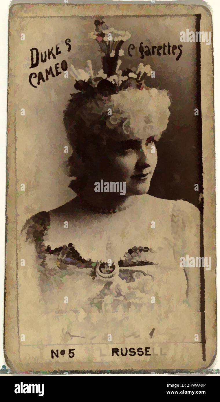 Art inspired by Drawings and Prints, Photograph, Card Number 5, Lillian ...