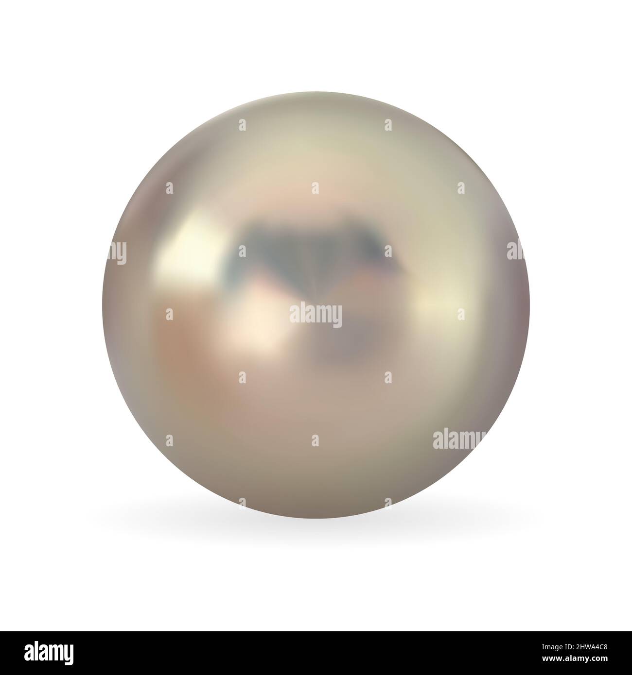 Realistic 3D Pearl isolated on white background. Illustration Stock ...