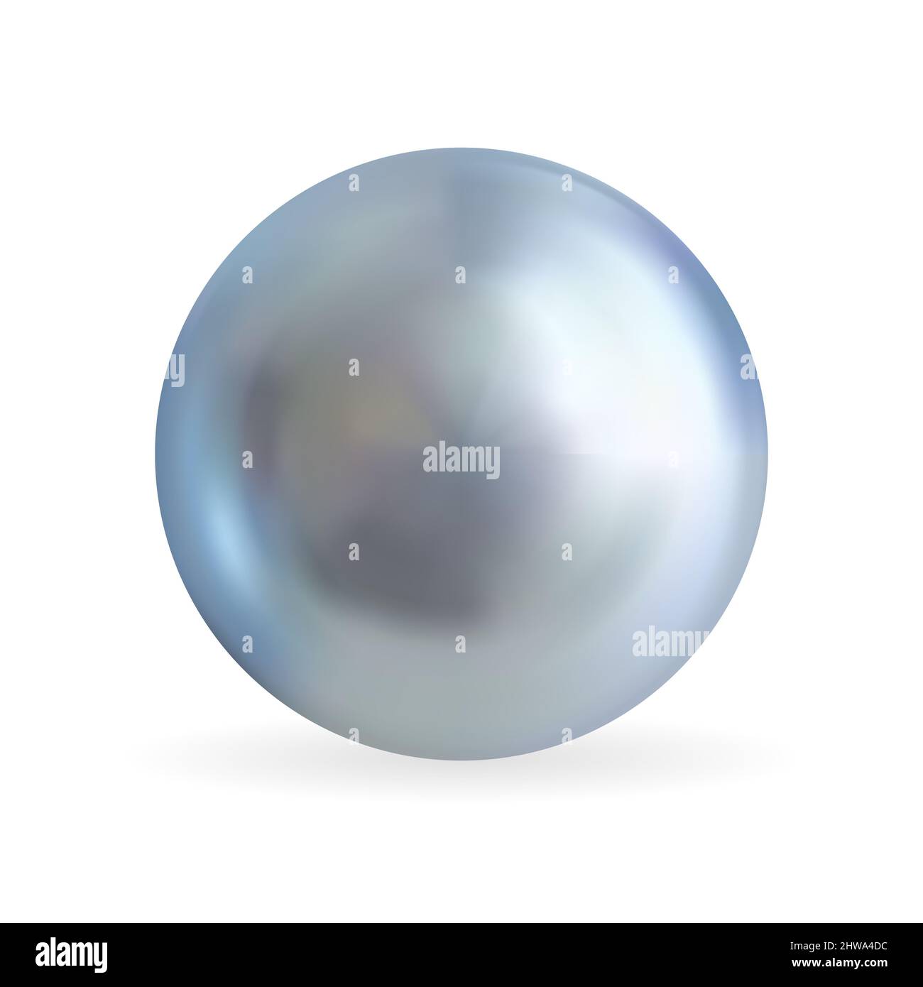 Realistic 3D Pearl isolated on white background. Illustration Stock ...