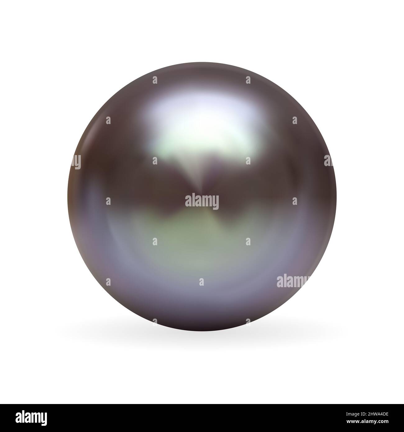 Realistic 3D Pearl isolated on white background. Illustration Stock ...