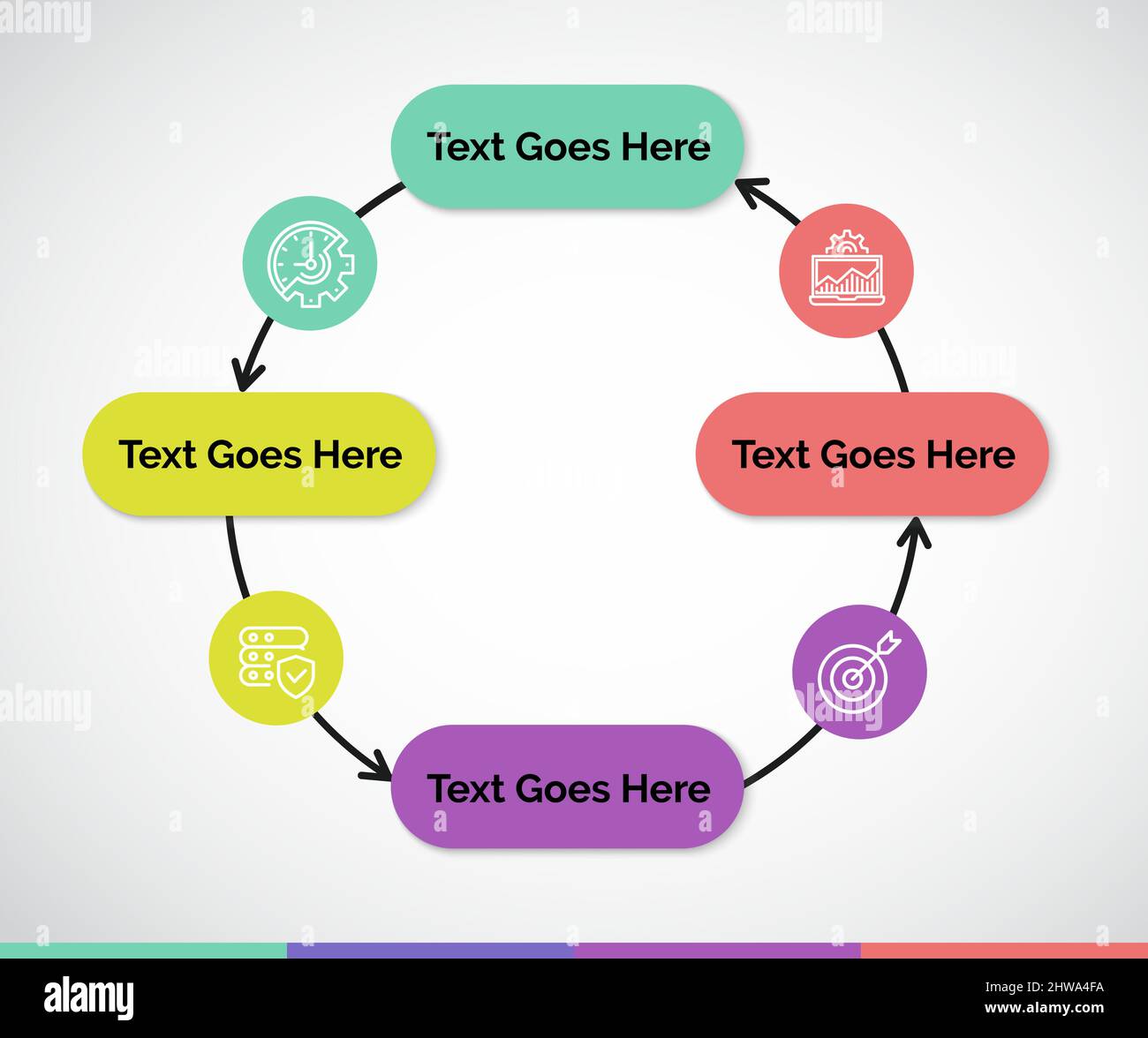4 Steps Infographics Design Template - Graph, Pie chart, workflow ...