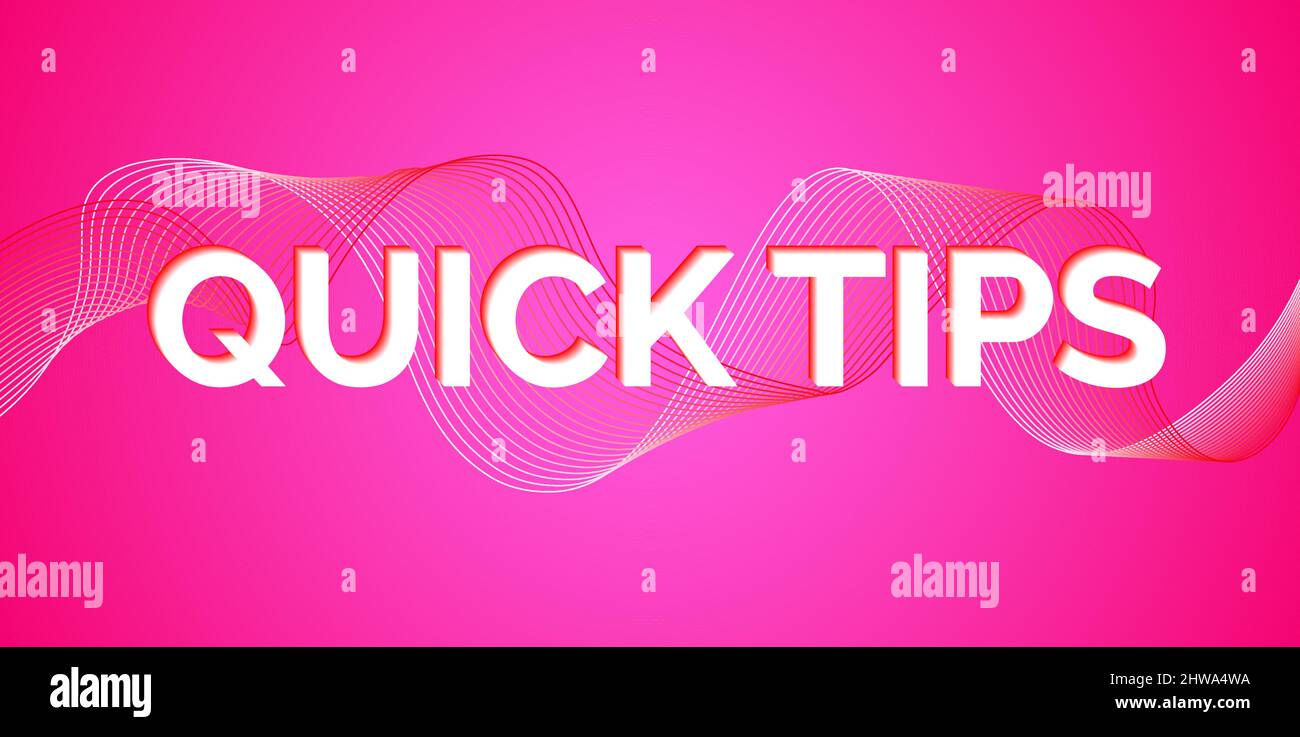 Quick tips with abstract background - Vector editable template Stock ...