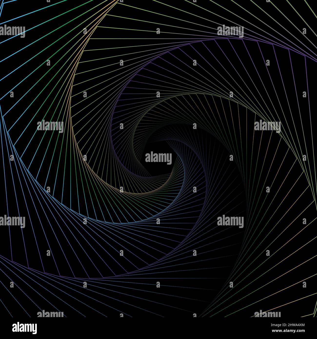 Abstract Geometric Swirl Background Illustration Stock Photo - Alamy