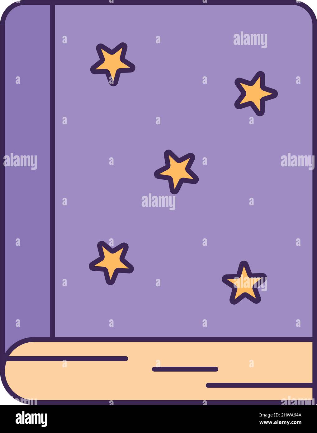 purple magic book Stock Vector Image & Art - Alamy