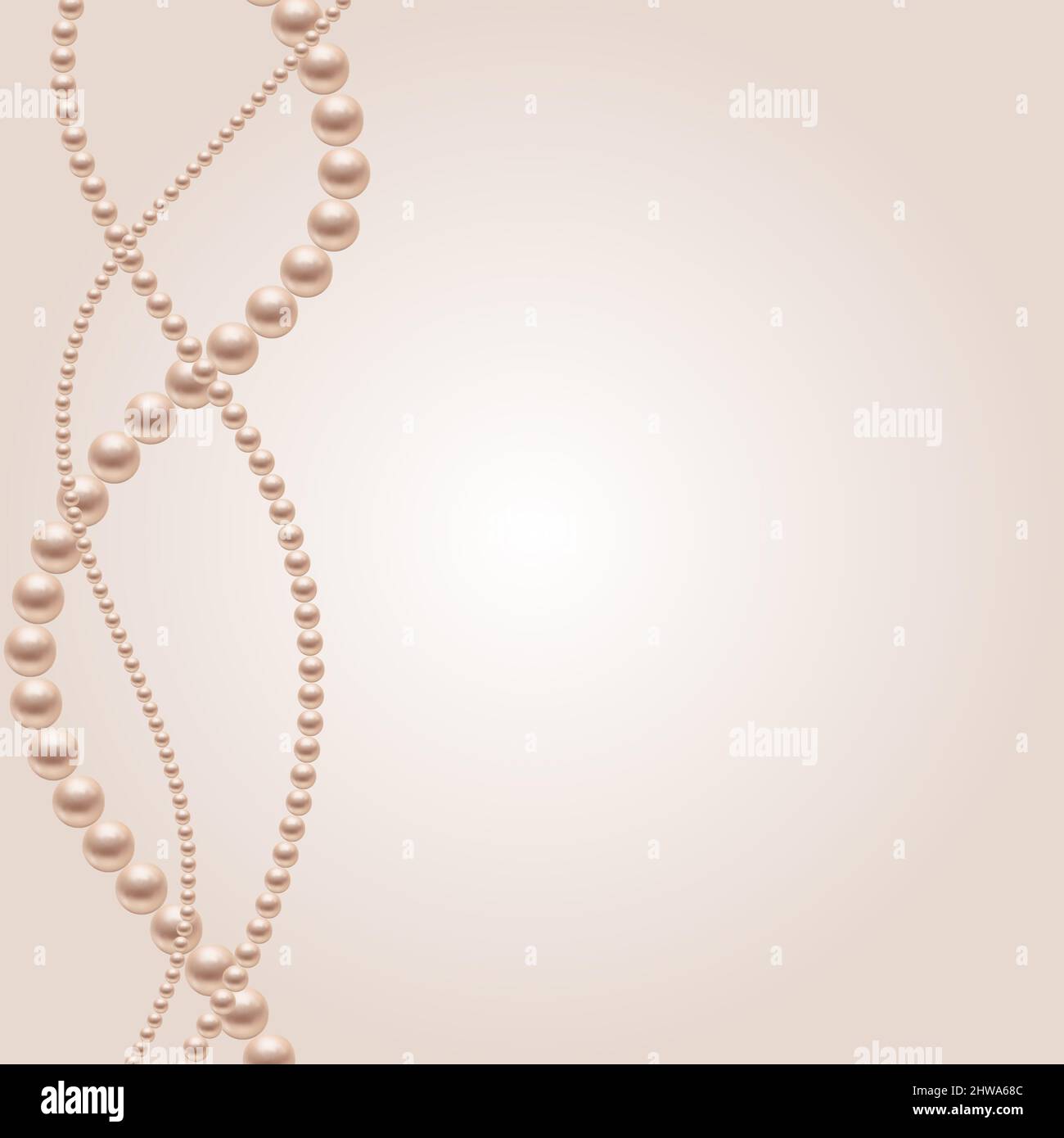 Abstract natural pastel string of pearls background. Illustration Stock ...
