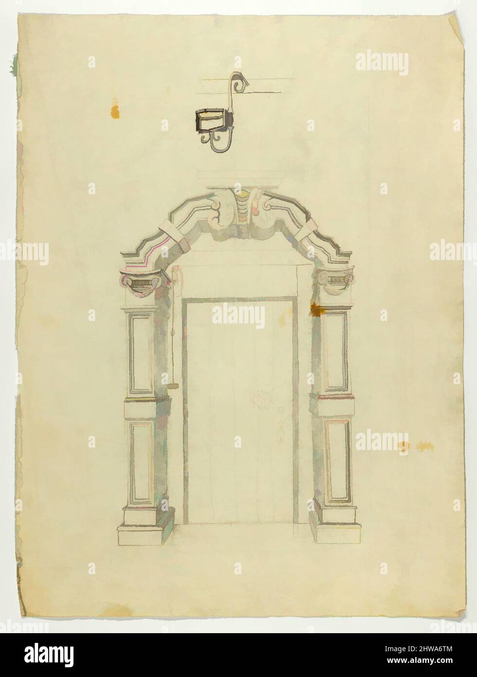 Architecture door design drawing hi-res stock photography and images ...