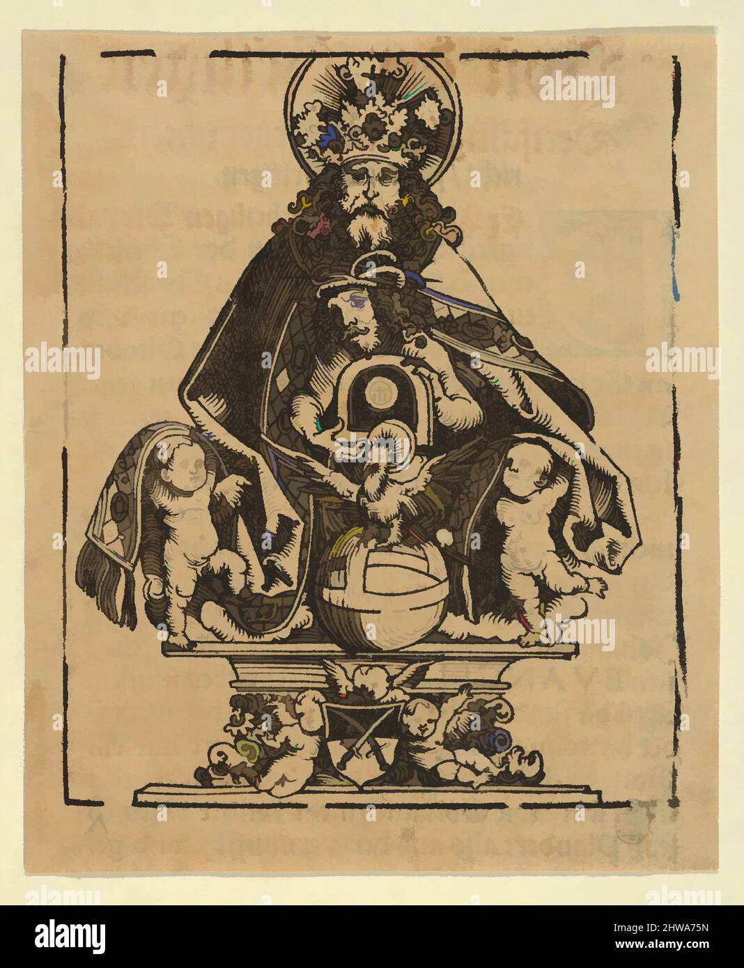 Art inspired by Drawings and Prints, Print, Reliquary with the Trinity ...