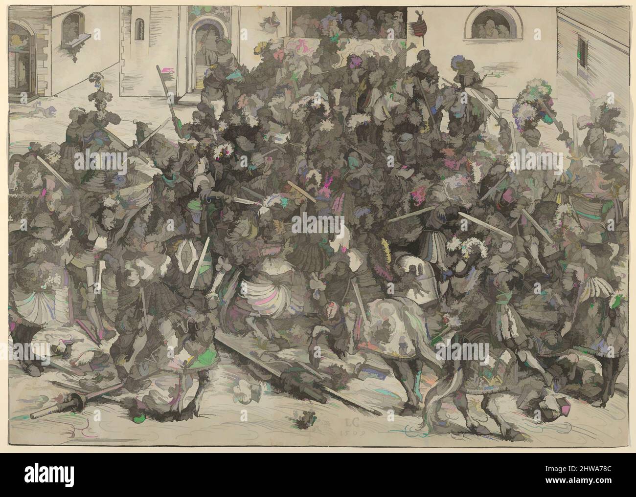 Art inspired by Drawings and Prints, Print, The Fourth Tournament ...