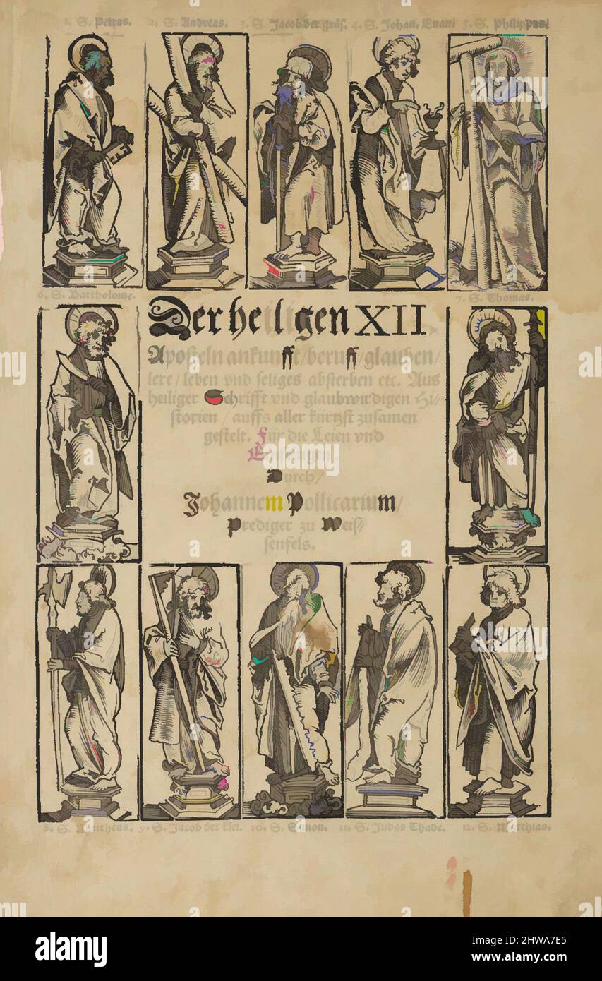 Art inspired by Der Heiligen XII, from the Wittenberg relic-book, The ...