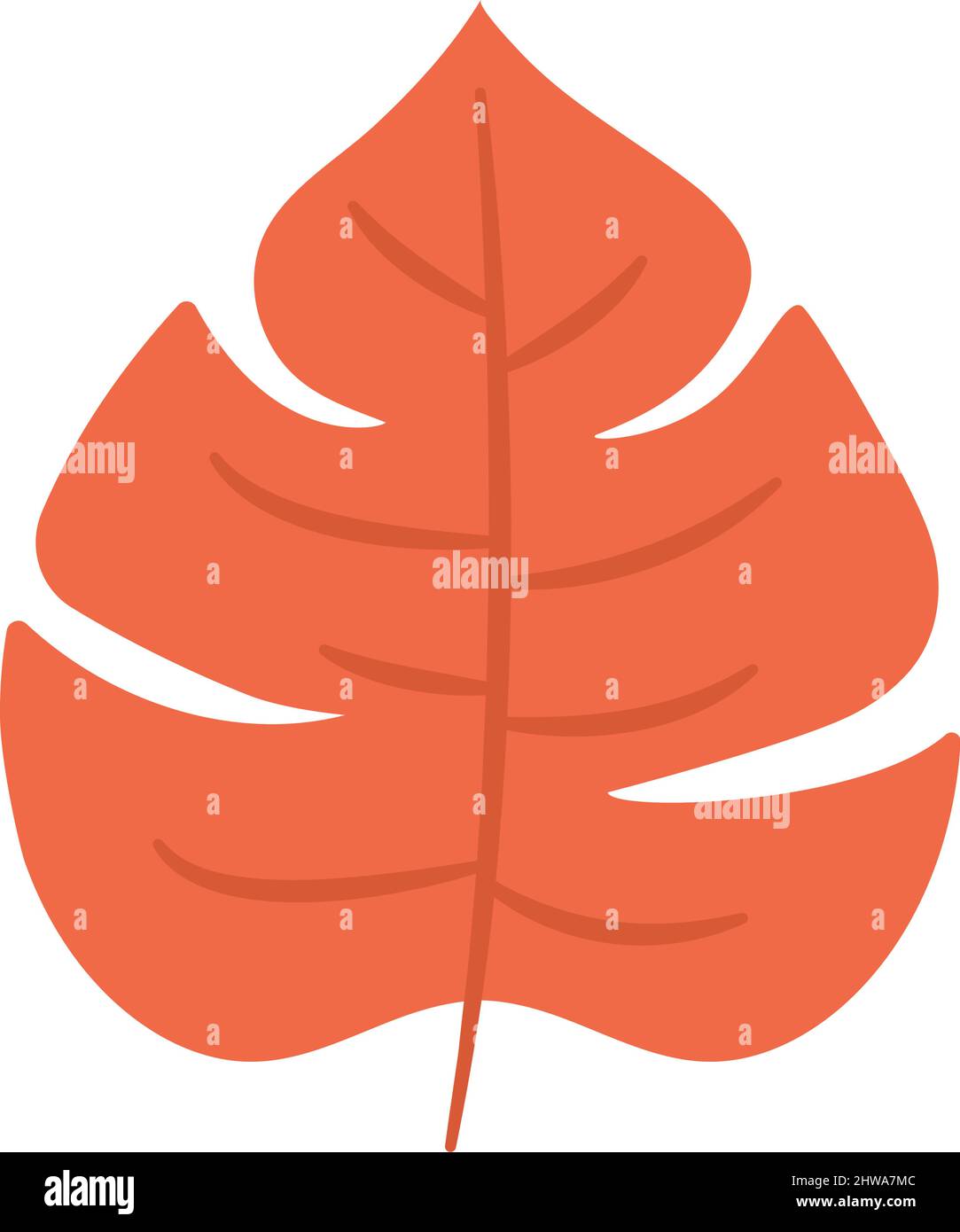red leaf illustration Stock Vector Image & Art - Alamy