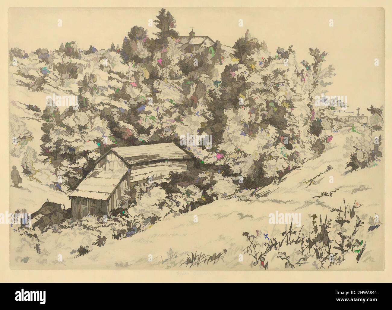 Art inspired by Drawings and Prints, Print, Hill Farm, Dromore, Artist ...