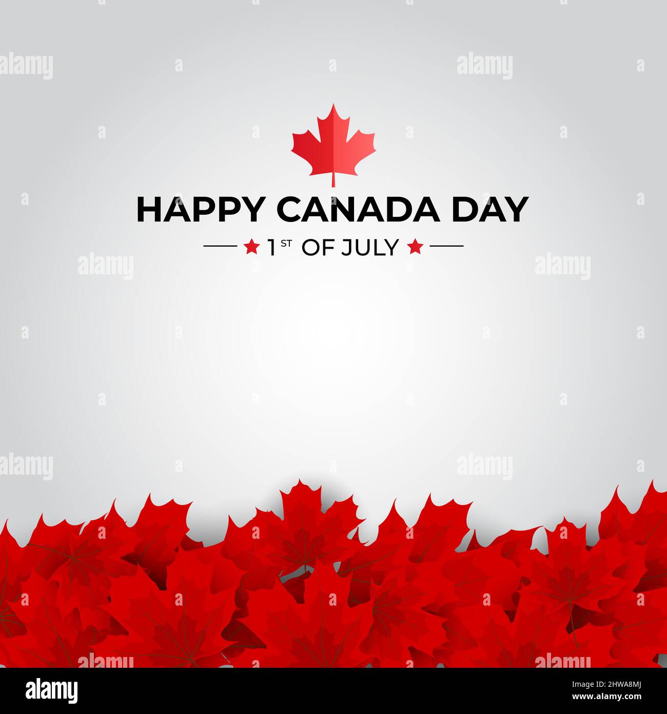 Happy Canada Day Background greeting card. Illustration Stock Photo - Alamy