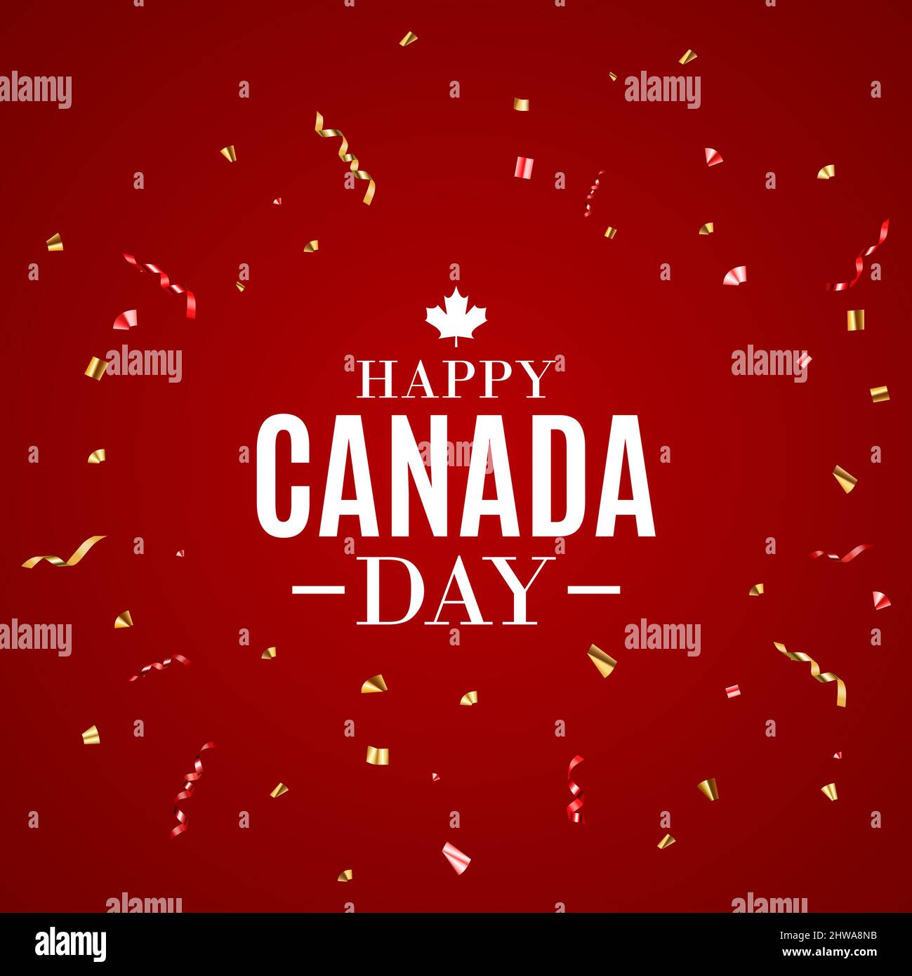 Happy Canada Day Background greeting card. Illustration Stock Photo - Alamy