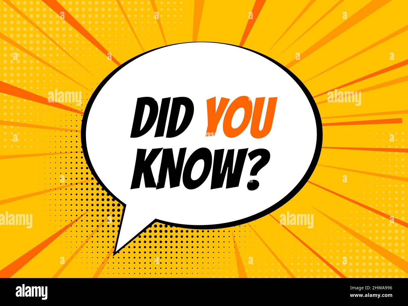 Did you know interesting fact background. Interesting Fact pop art ...