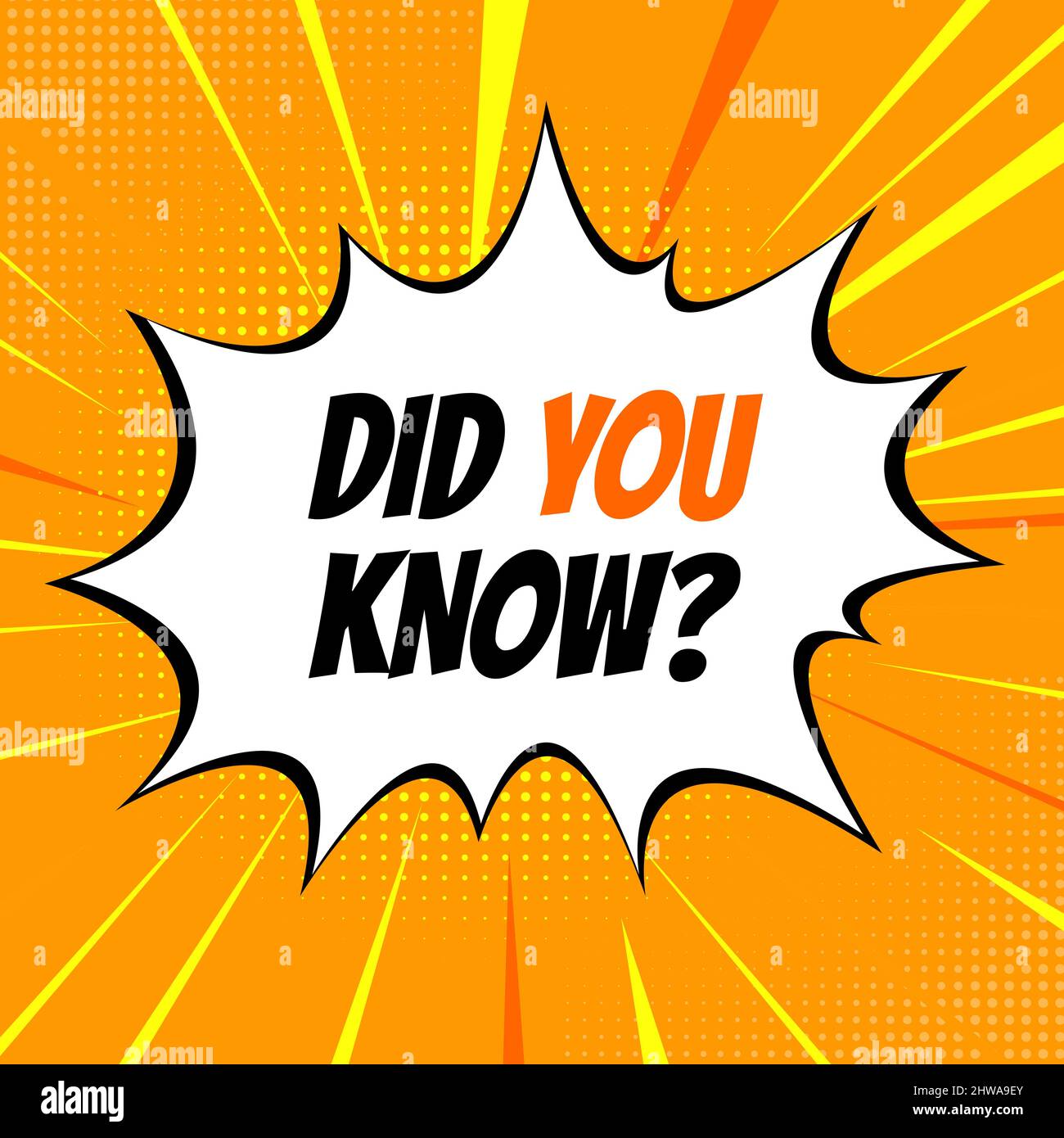 Did you know interesting fact background. Interesting Fact pop art ...