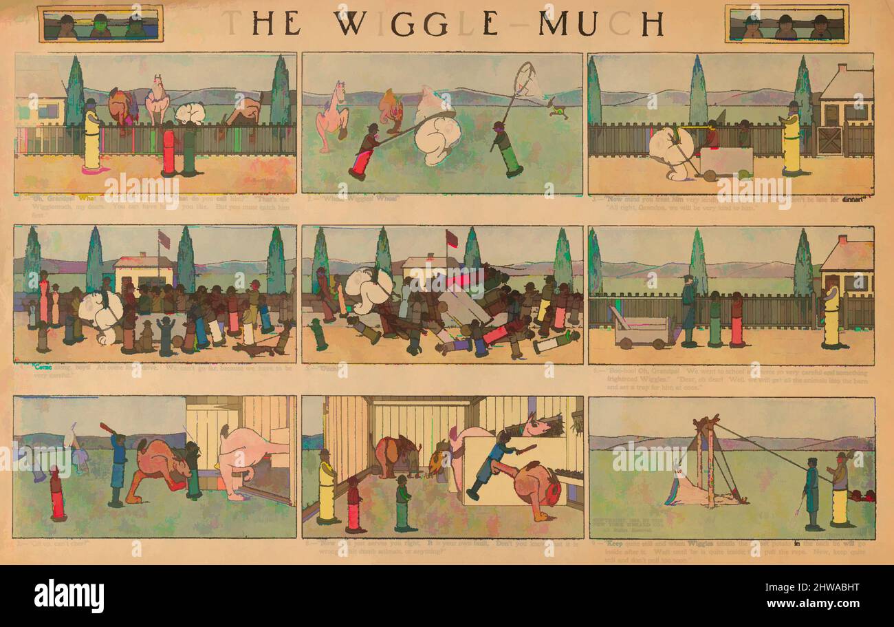 Art inspired by Drawings and Prints, Print, The Wiggle Much Comic Strip ...