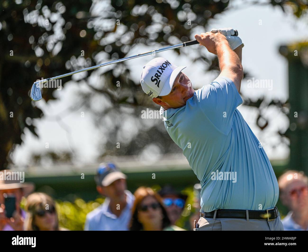 Orlando, FL, USA. 4th Mar, 2022. Sepp Straka of Austria on the 2nd tee ...